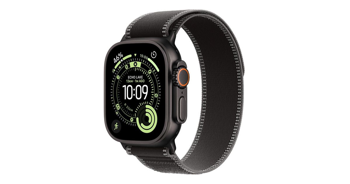 Apple Watch Ultra 3 GPS + Cellular 49mm Čierny titán s čiernym ...