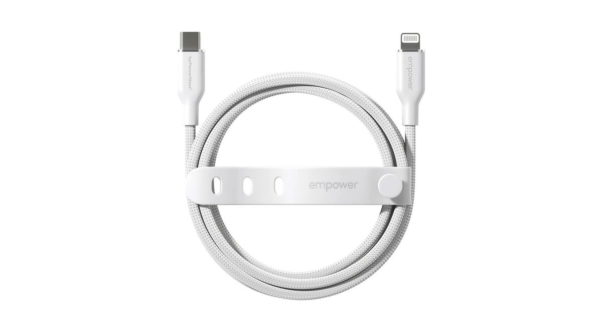 PanzerGlass kábel EMPOWER Racing USB-C/Lightning 1.2m - White | iStores ...