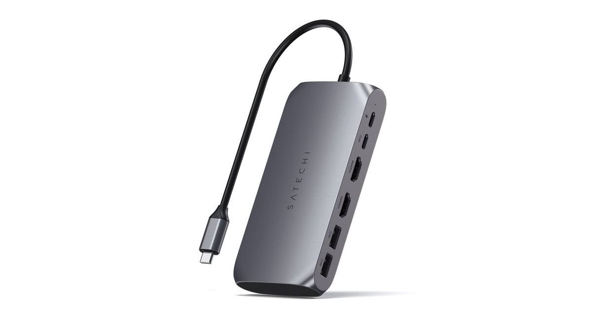 Satechi USB-C Multimedia Adapter M1 - Space Gray Aluminium | iStores ...