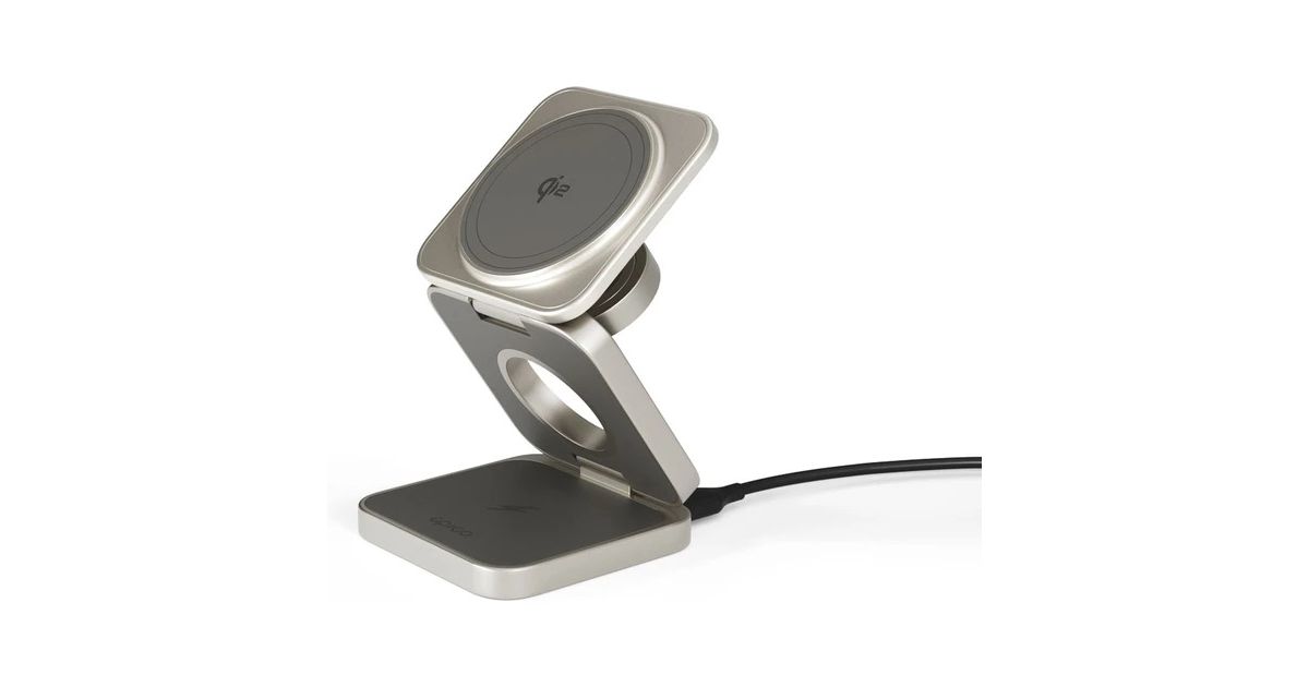 EPICO UltraBase Qi2 3in1 Fold Alu Mag+ Wireless Charging Stand EF55 - titanová | iStores - Apple ...