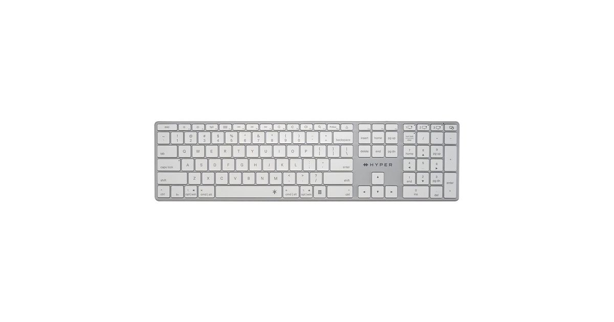 Hyper klávesnica HyperSpace Bluetooth Wireless Keyboard EN - Space Gray ...